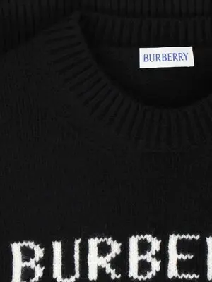 Burberry Intarsia Sweater - Black