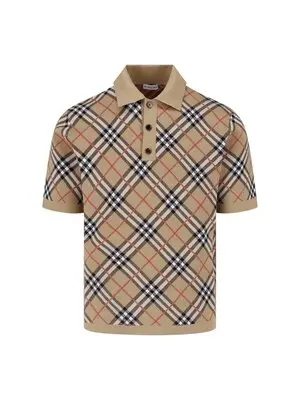 Burberry Polo "check - Beige