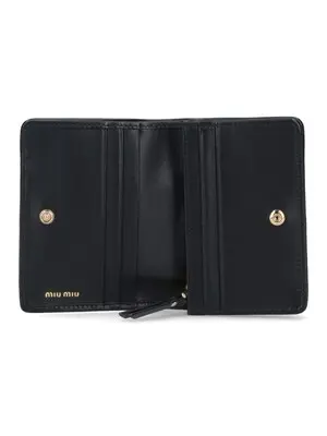 Miu Miu Matelassé Wallet - Black