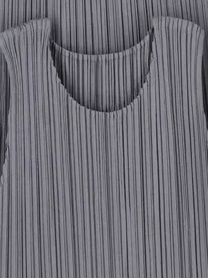 PLEATS PLEASE Pleated Midi Dress - Gray
