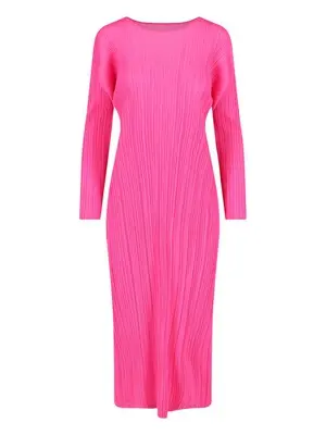 PLEATS PLEASE Pleated Midi Dress - Pink