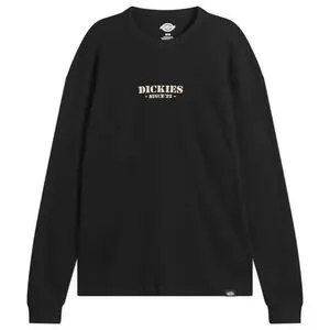 Dickies Long Sleeve Waffle T-shirt - Black