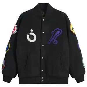 NOMARHYTHM TEXTILE X Needles Patch Varsity Jacket
