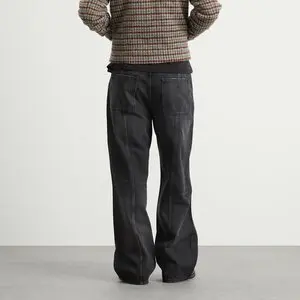 WON HUNDRED Cale Distressed Print Denim Jeans