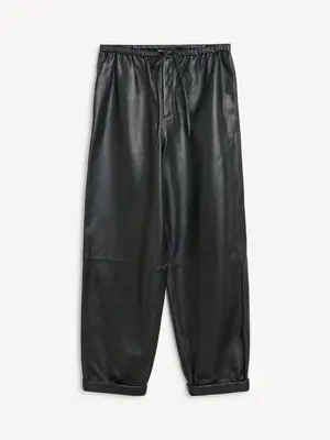 BY MALENE BIRGER Joanni Leather Trousers - Black