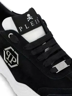 Philipp Plein Hexagon Logo Suede Sneakers