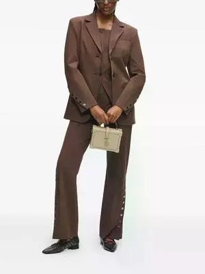 Karl Lagerfeld Padlock-detail Crossbody Bag - Neutrals