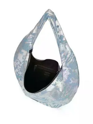 Karl Lagerfeld Logo-patch Denim Shoulder Bag