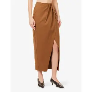 L.A-SPACE Cotton Midi Skirt