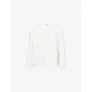 Rails Sunna Puffed-shoulders Woven Blouse - Birch