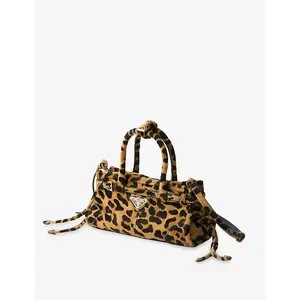 Prada Printed Leather Handbag