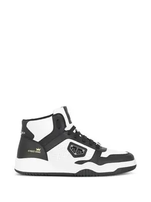 Philipp Plein Logo-detail Perforated Sneakers - White
