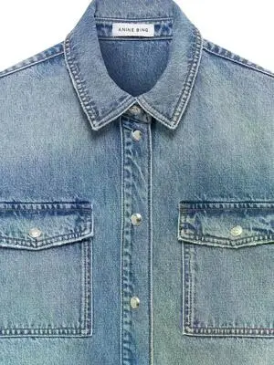 ANINE BING Paxton Shirt - Blue