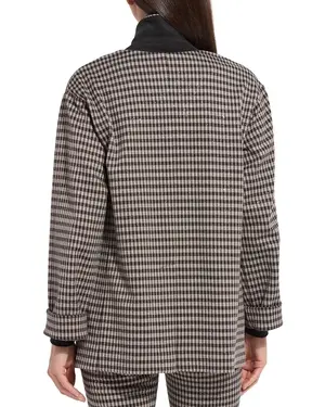 Lyssé Metallic Checked Blazer