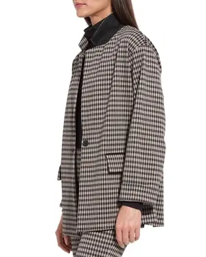 Lyssé Metallic Checked Blazer