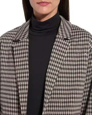 Lyssé Metallic Checked Blazer