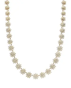 DAVID YURMAN Starburst Tennis Necklace In 18K Yellow Gold With Diamonds 12.5mm