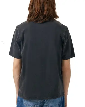 CORRIDOR Garment Dyed Short Sleeve Pocket Tee - Black