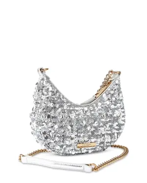 Kurt Geiger Chelsea Small Sequined Hobo Bag