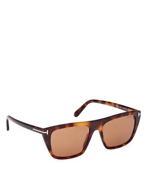 TOM FORD Rectangular Sunglasses 56mm