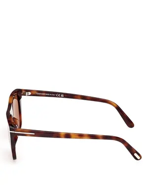 TOM FORD Rectangular Sunglasses 56mm