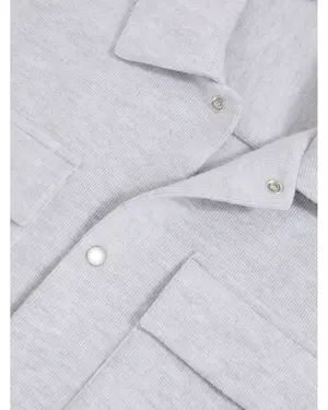 REISS Maxwell Long Sleeved Jersey Regular Fit Button Down Shirt