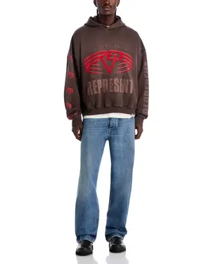 REPRESENT Living Legacy Tour Reversible Hoodie - Brown