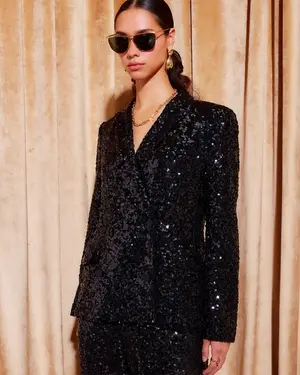 Fifteen Twenty Loretta Sequined Blazer
