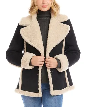Karen Kane Faux Shearling Jacket