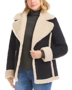 Karen Kane Faux Shearling Jacket