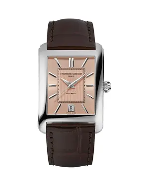 FREDERIQUE CONSTANT Classics Carre Watch - Light Pink/brown