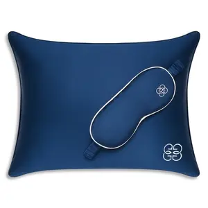 Gingerlily Silk Travel Pillow - Navy