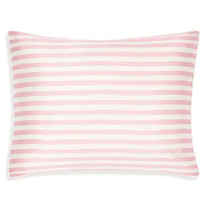 Gingerlily Silk Travel Pillow - Pink Ivory Stripe
