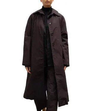 LESET Kyoto Cotton Car Coat - Chocolate
