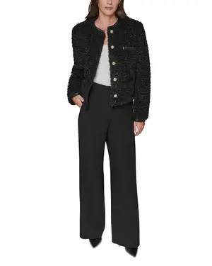 Karl Lagerfeld Paris Faux Shearling Jacket