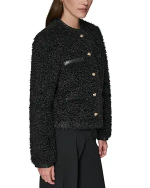 Karl Lagerfeld Paris Faux Shearling Jacket