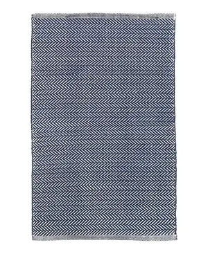DASH & ALBERT BY ANNIE SELKE Dash Albert Annie Selke Da285 Herringbone Indoor/outdoor Area Rug, 6'0x9'0 - Indigo