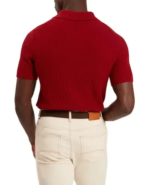 Ted Baker London Caelum Herringbone Polo Shirt - Red