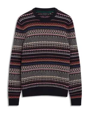 Ted Baker London Fair Isle Crewneck Sweater