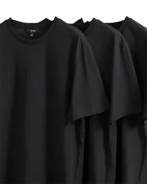 REISS Bless Short Sleeved Crewneck Tee, 3 Pack - Navy