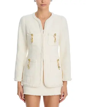 LoveShackFancy Adrina Frayed Edge Jacket