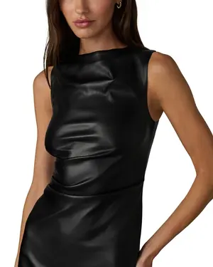 Joe's Jeans The Meg Faux Leather Dress - Black