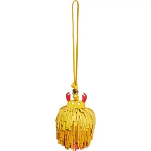 Zimmermann Crab Fringe Leather Bag Charm