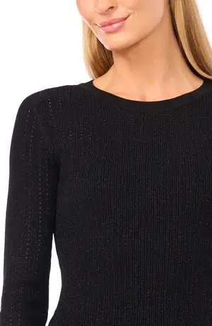 Ted Baker London Metallic Pointelle Sweater