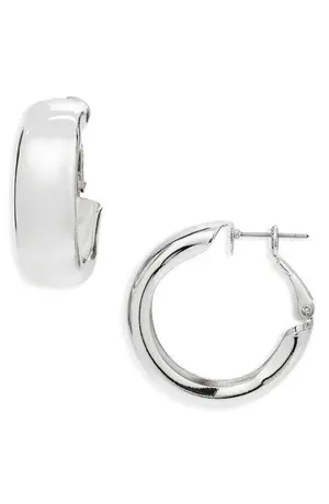 Bp. Chunky Hoop Earrings - Rhodium