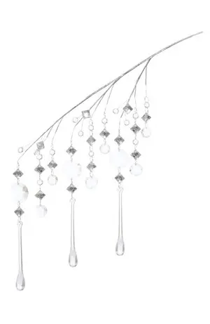 MARK ROBERTS Tear Drop Jeweled Hanging Spray - Clear