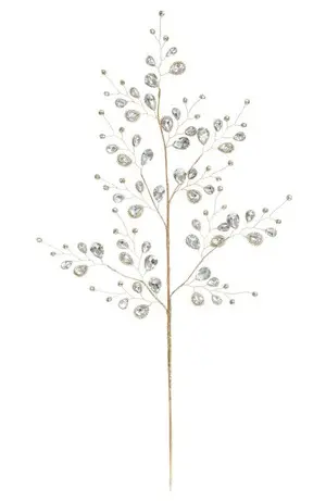 MARK ROBERTS Fancy Teardrop Crystal Spray - Silver