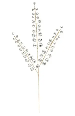 MARK ROBERTS Crystal Fern Spray - Silver