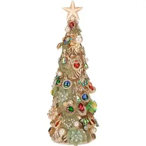 MARK ROBERTS Jeweled Christmas Tree - Gold