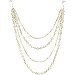 MARK ROBERTS Hanging Pearl Swag - White